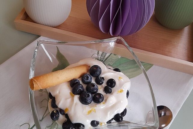 Mascarpone-Quark-Dessert mit Heidelbeeren von Dastrinchen| Chefkoch