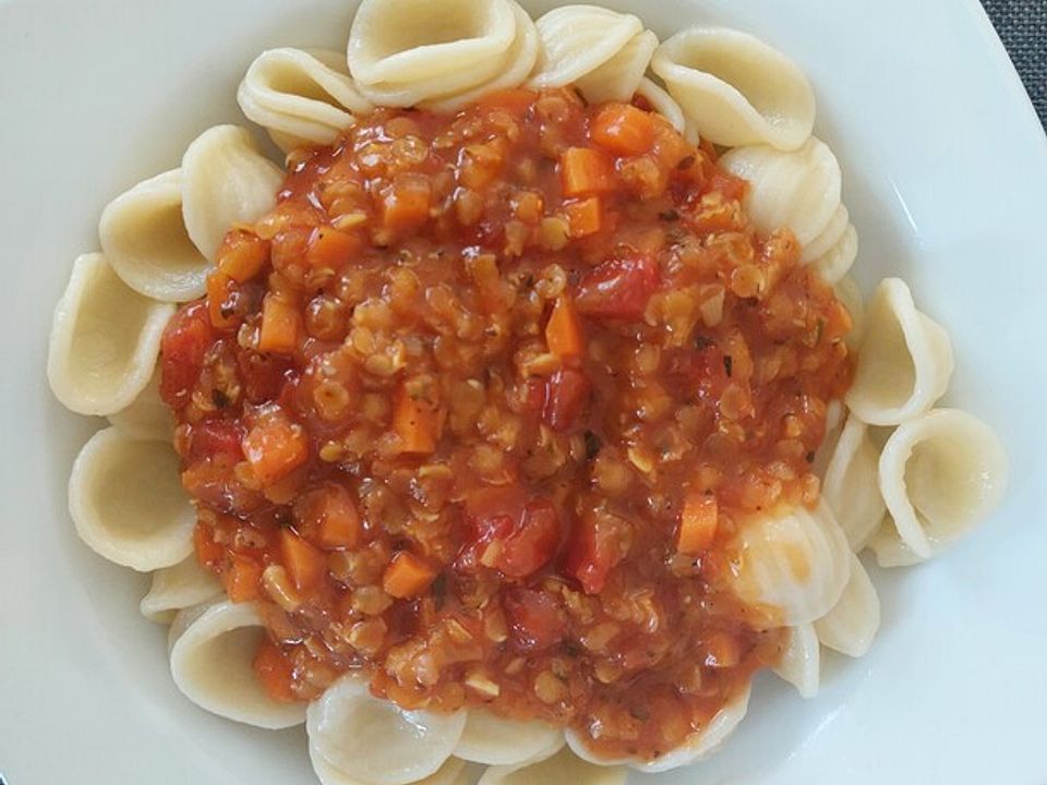 Rote Linsen-Bolognese von SLandTK| Chefkoch