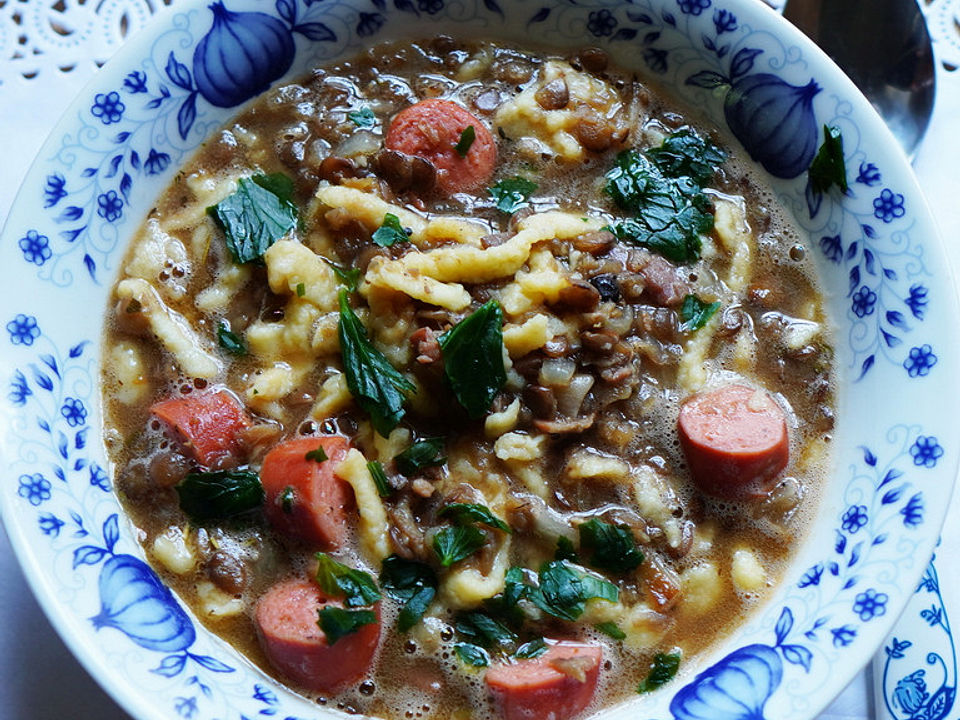 Linsensuppe Mit Sptzlen
