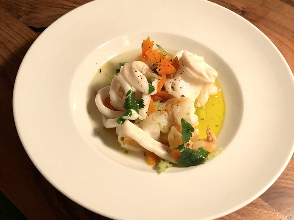 Lauwarmer Salat mit Edelfischen, Olivenöl und Zitrone von Achmed1959 ...