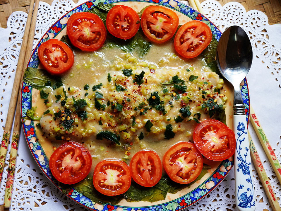 Chinesisches Doradenfilet mit Ingwersauce – La Wei Jiang Zhi Yu von ...