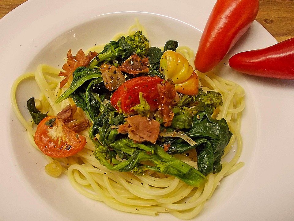 Cima di Rapa mit Nudeln von sonjagelb | Chefkoch