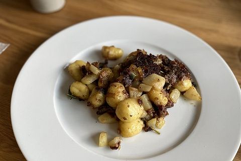 Salbei Gnocchi mit Leberbrot von anoxec534| Chefkoch
