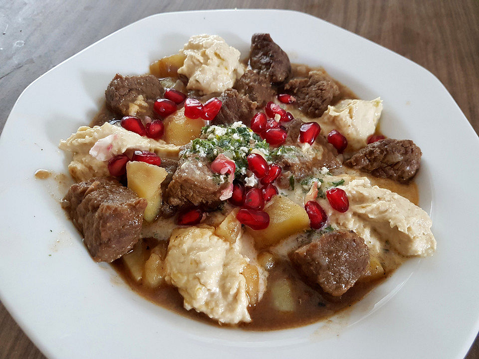 Hummus Kawarma mit Zitronen-Petersilien-Sauce von Archeheike| Chefkoch
