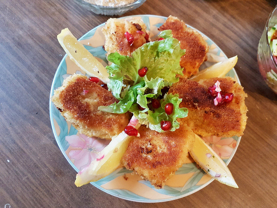 Frittierter Fisch mit Granatapfelkernen von Archeheike| Chefkoch