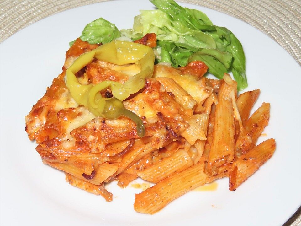 Pikanter Bollo-Hollo Nudelauflauf Saschas Art von SaschaAlexander| Chefkoch