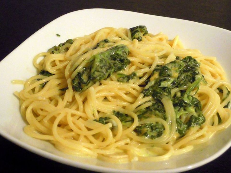 Basilikum-Rahm-Spaghetti von kuse84| Chefkoch