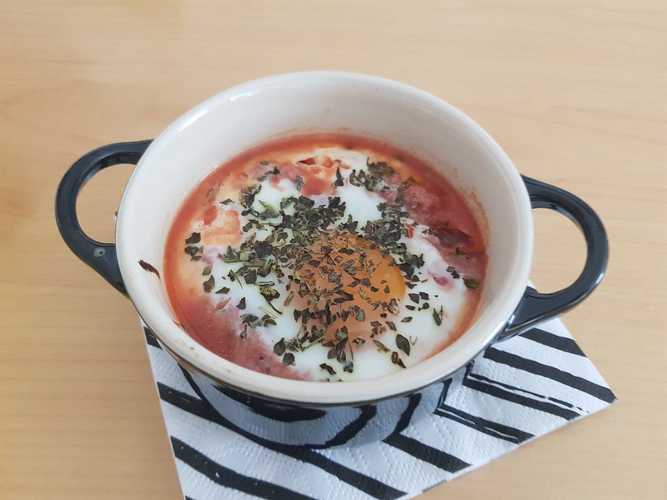 Pseudo-Shakshuka in Mini-Cocotte von tinycat| Chefkoch