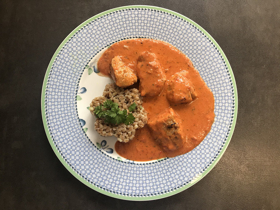 Lendchen in Paprikasauce und Dinkel von Koche_dich_gluecklich| Chefkoch