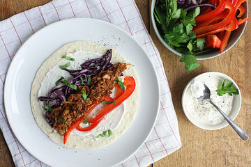Wraps mit Smoked Pulled Jackfruit von Jacky_F| Chefkoch