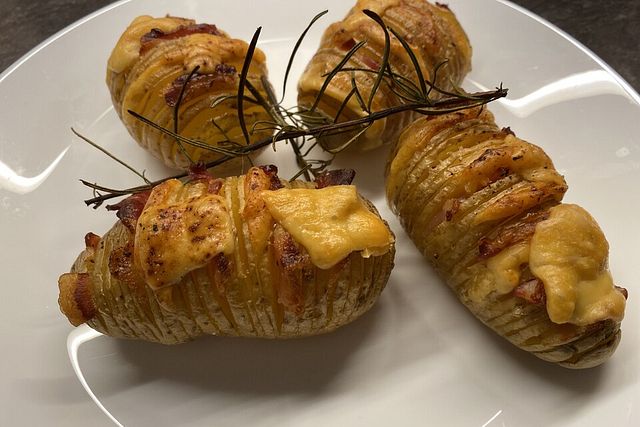 Fächerkartoffeln Mit Speck Und Käse