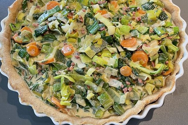 Lauch Quiche mit Vollkorn-Quark-Ölteig von Kitchenfairy79
