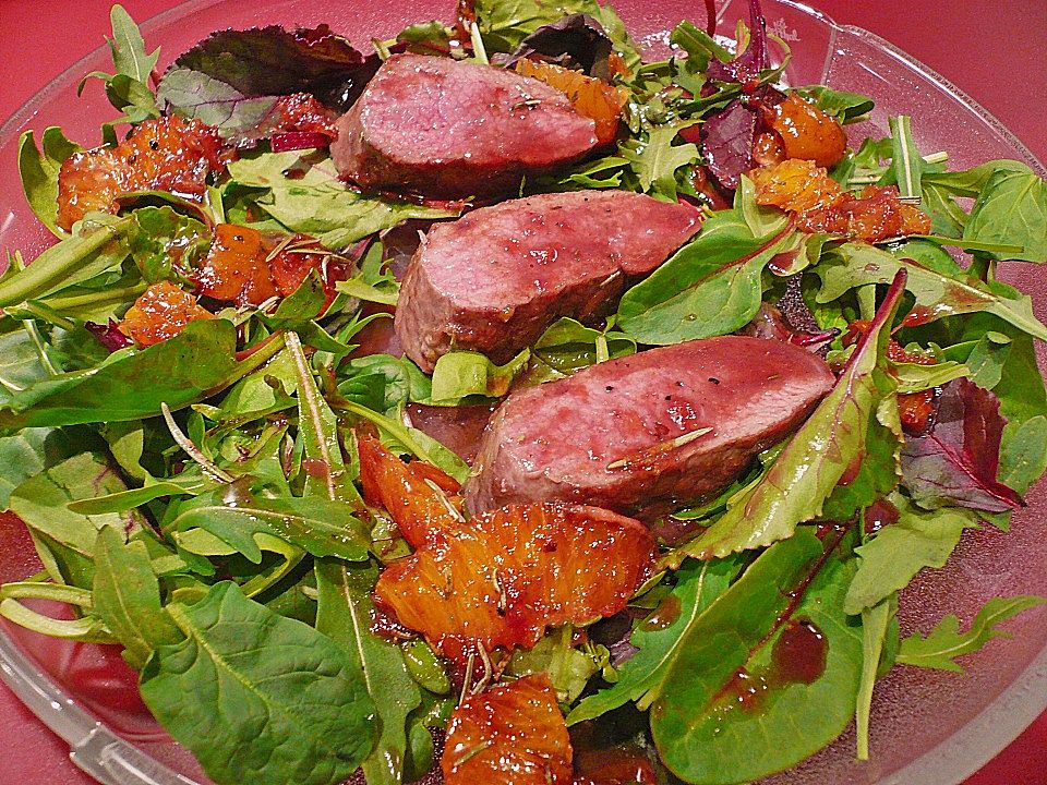 Lammfilet mit Orangen - Balsamico - Sauce von klarinette| Chefkoch