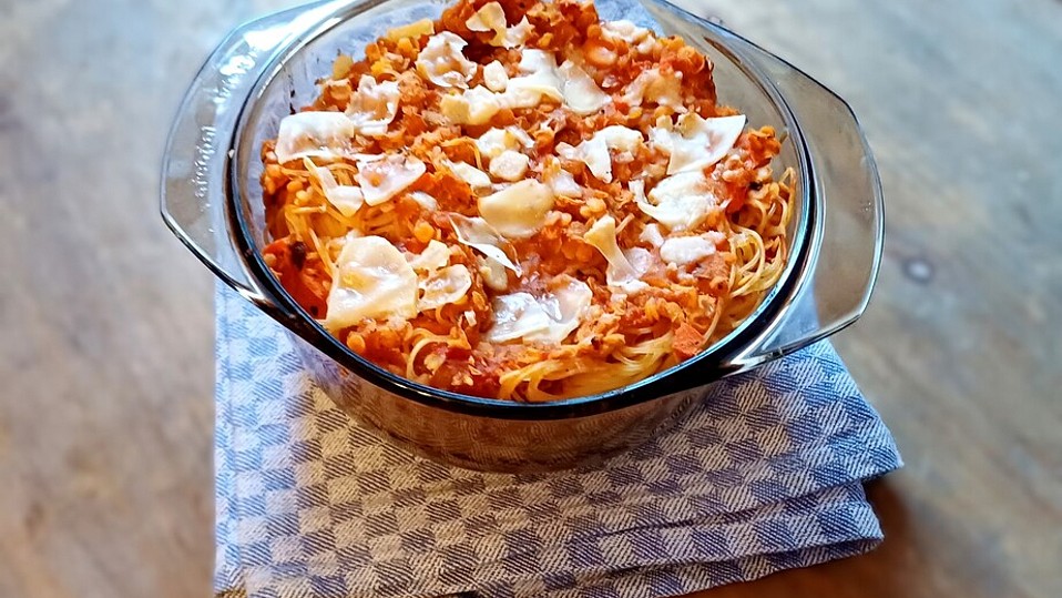 Rote Linsen - Pasta - Auflauf von jonielady