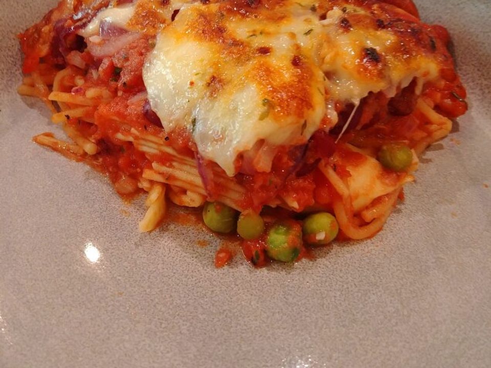 Tortellini-Spaghetti-Auflauf von tom_buehrer| Chefkoch