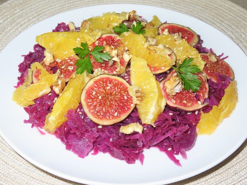 Rotkohl-Feigen-Salat von Estrella1| Chefkoch