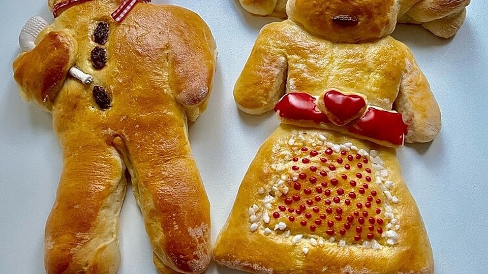 Weckmann, Weckfrau, Stutenkerl oder Stutenmädel von guckemoldehaem ...