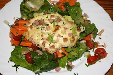 Flammkuchenschnitzel von Klaumix| Chefkoch