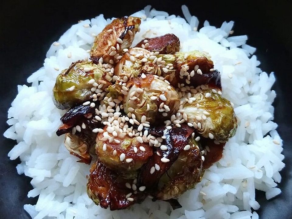 Teriyaki-Rosenkohl vom Blech von fresedo| Chefkoch
