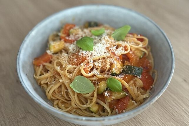 Gemüse-Wok mit Spaghetti von nicomaier90| Chefkoch