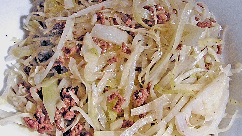 Hackfleisch - Weißkohl - Pfanne von Danimausi