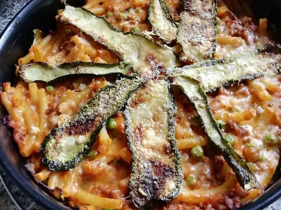 Makkaroni-Zucchini-Torte von Ingwer| Chefkoch