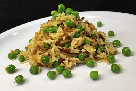 Gebratener Reis mit Erbsen und Ei von Mooreule