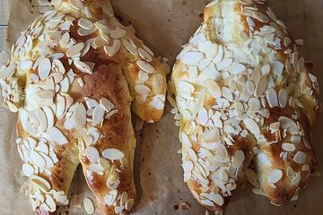 Weckmann mit Mandelblättchen von backmaus70| Chefkoch