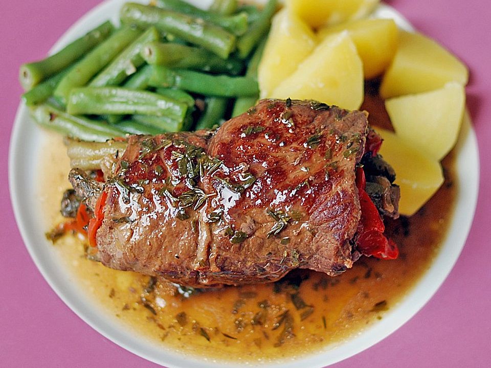 Rinderroulade mit Paprika - Bohnen - Füllung von bär131057| Chefkoch