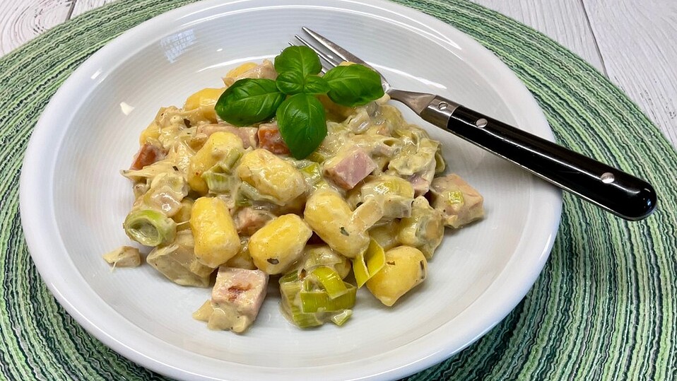 Feine Gnocchi mit Porree und Kasseler von Mooreule