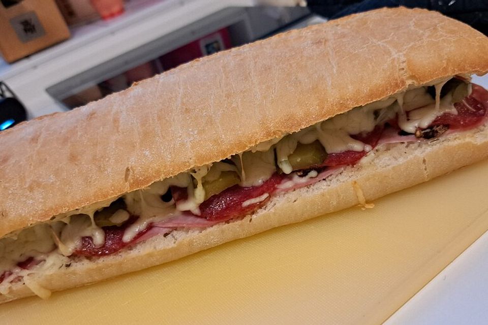 Croque - Belegtes Baguette von 0_Kelly_0