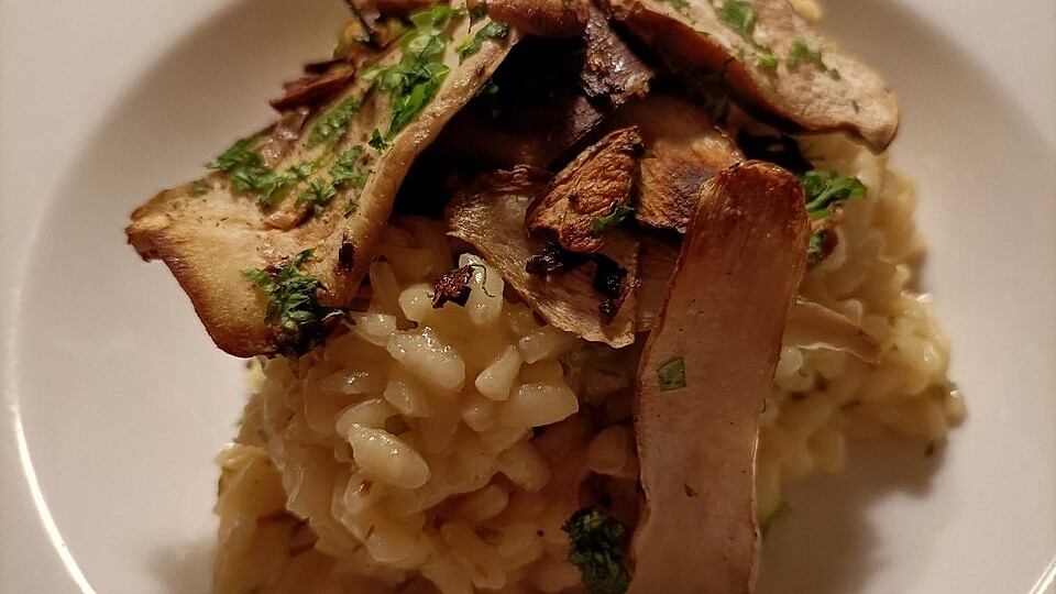Risotto milanese mit Steinpilzen von Rübensirup