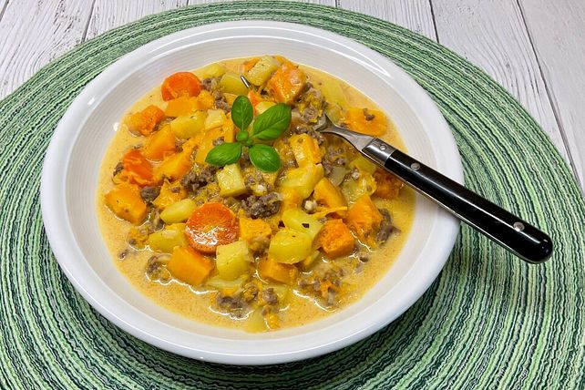 Kürbiseintopf mit Rinderhack von Mooreule| Chefkoch