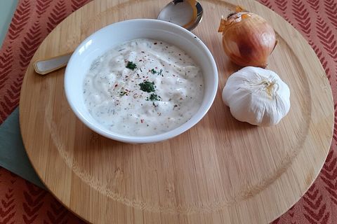 Schmand-Dip mit Zitrone und Ahornsirup von Anaid55