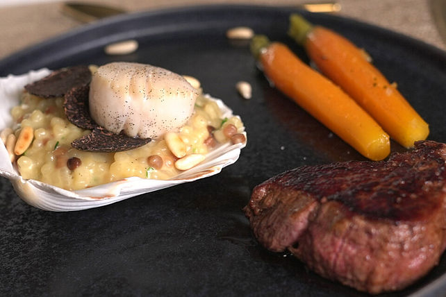 Italiens Favoriten mal anders mit Surf & Turf und einem Hauch Vanille von DasperfekteDinner ...