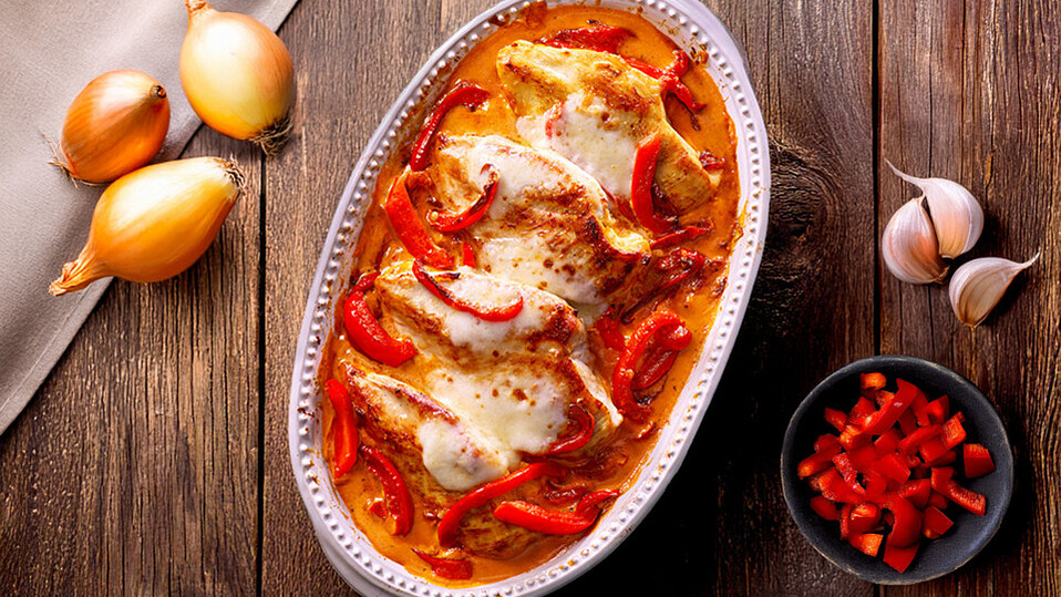 Cremiges Paprika-Sahne Hähnchen von Ostmann