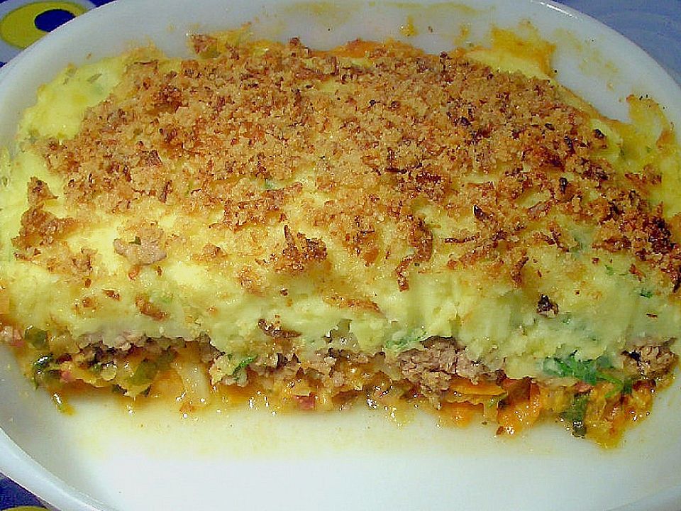 Hackfleisch im Weißkohlbett mit Kartoffelpüree - Haube von arthurdent42 ...