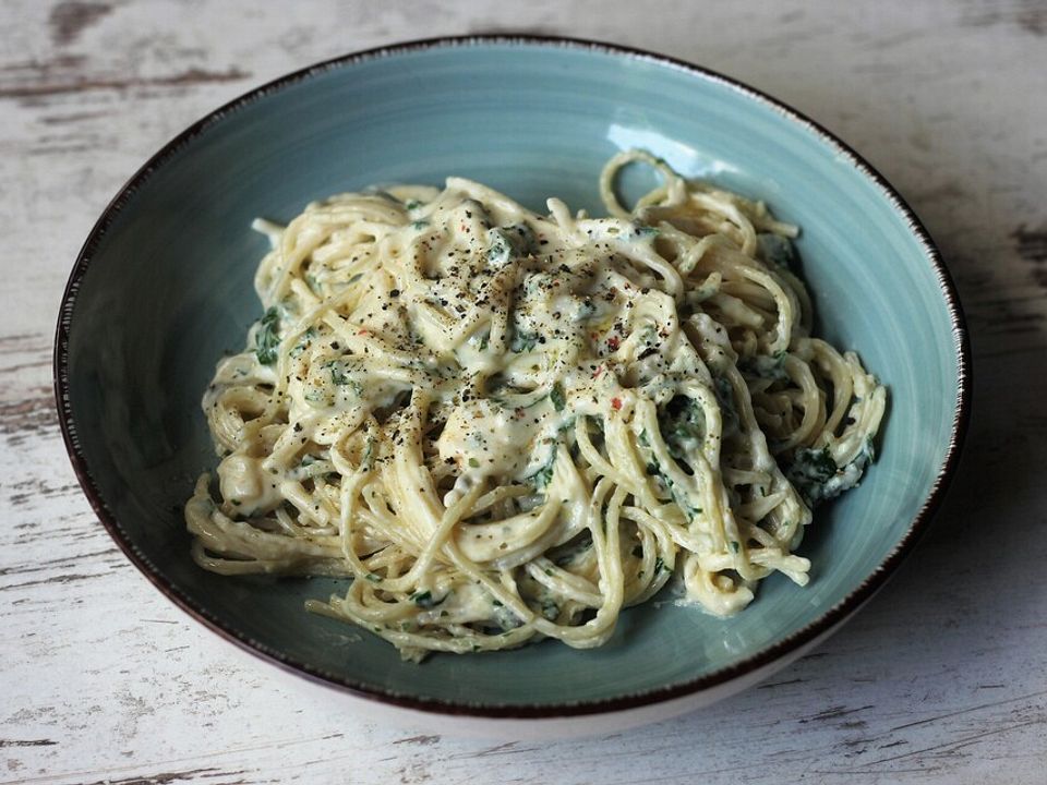 Spagetti mit Tre - Formaggi - Soße von schimi| Chefkoch