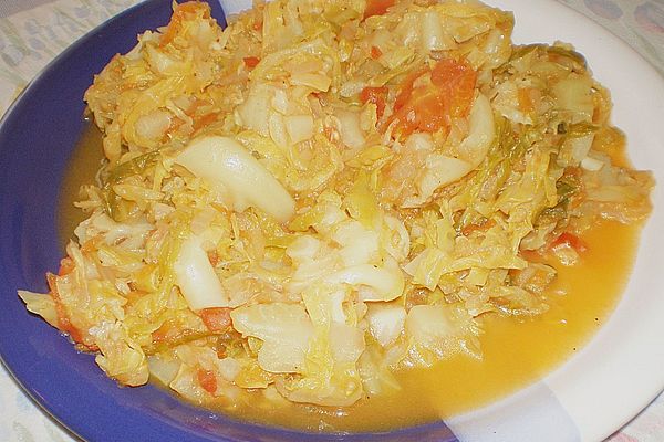 Wirsingkohl mit Tomaten von idalline | Chefkoch