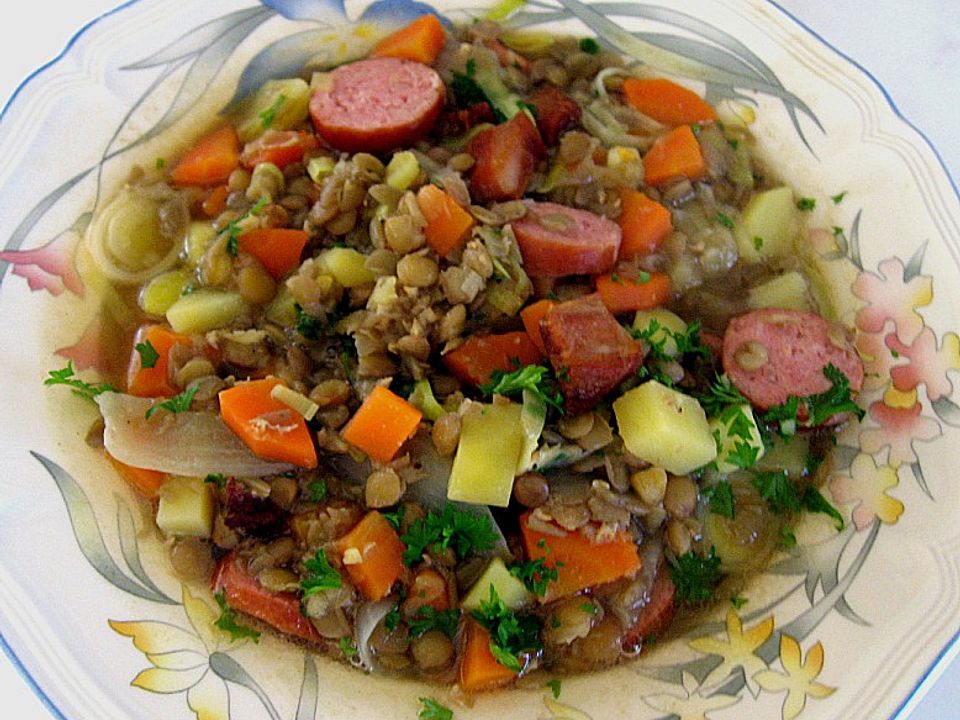 Linseneintopf mit Wurst von Elli K.| Chefkoch