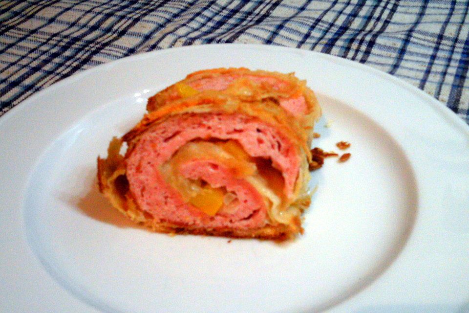 Leberkäse im Blätterteig von Peilei