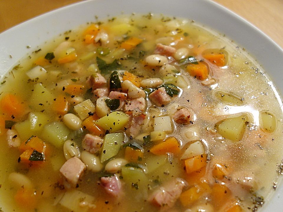 Westfälische weiße Bohnensuppe Omas Art von Schwalbe| Chefkoch