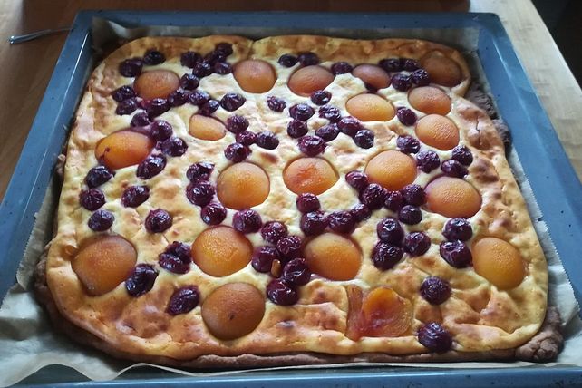 Käsekuchen mit Früchten von Sonja| Chefkoch