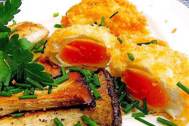 Gebratene Pilze mit pochiertem Ei| Chefkoch
