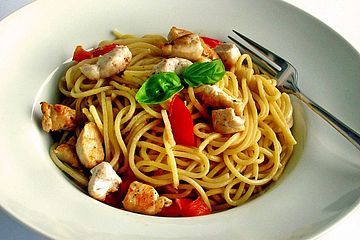 Penne mit Hähnchenbrust und Knobibutter von alexx1975| Chefkoch