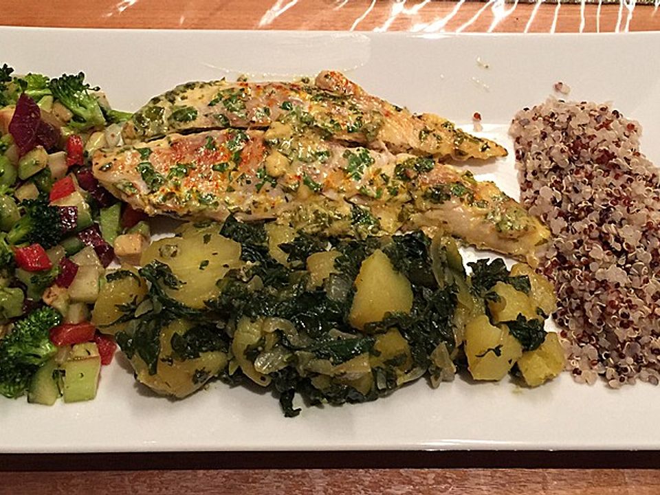Victoria - Rotbarschfilet in Zitronen - Sahne - Sauce von SabineW| Chefkoch