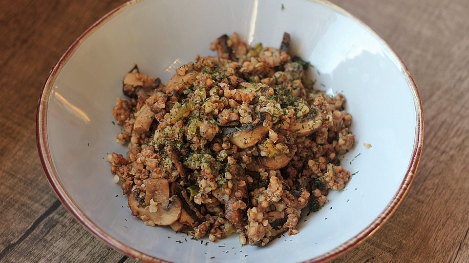 Kascha aus Buchweizen mit Champignons von Visalya