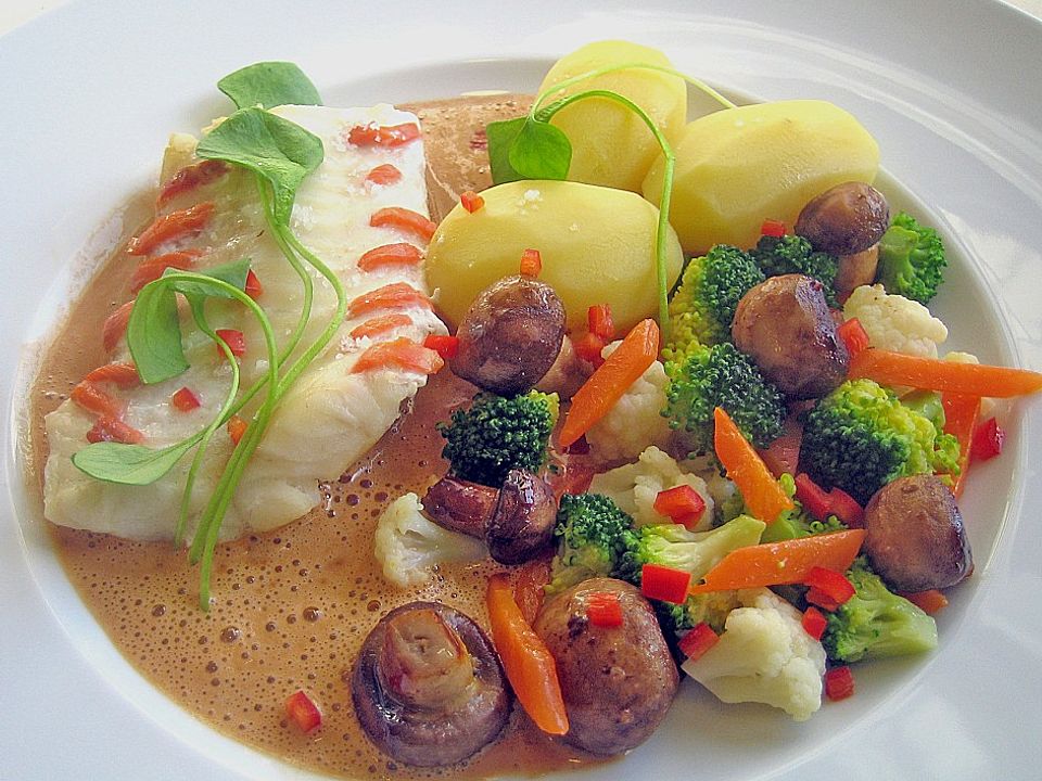 Kingklipfilet gespickt mit geräuchertem kanadischen Wildlachs von ...