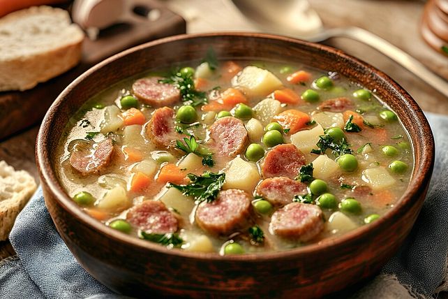 Klassische Erbsenuppe – Die deftige von Oma