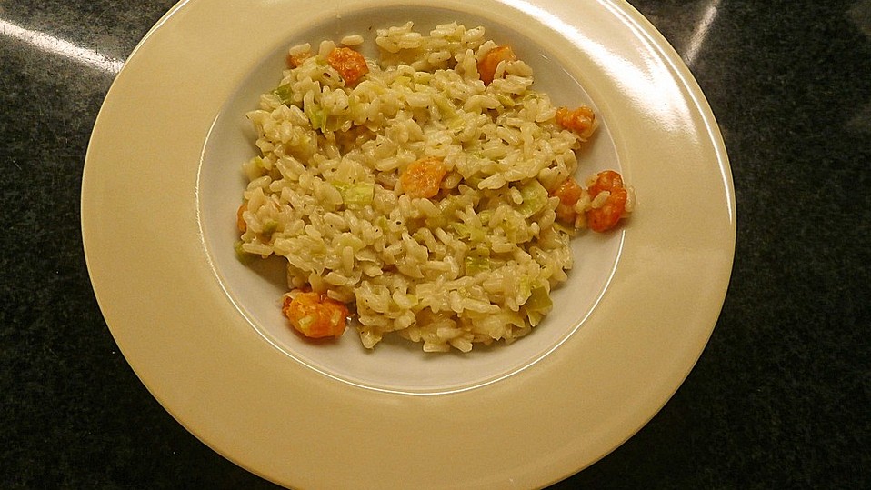 Lauch - Risotto mit gebratenem Lachs von maerry